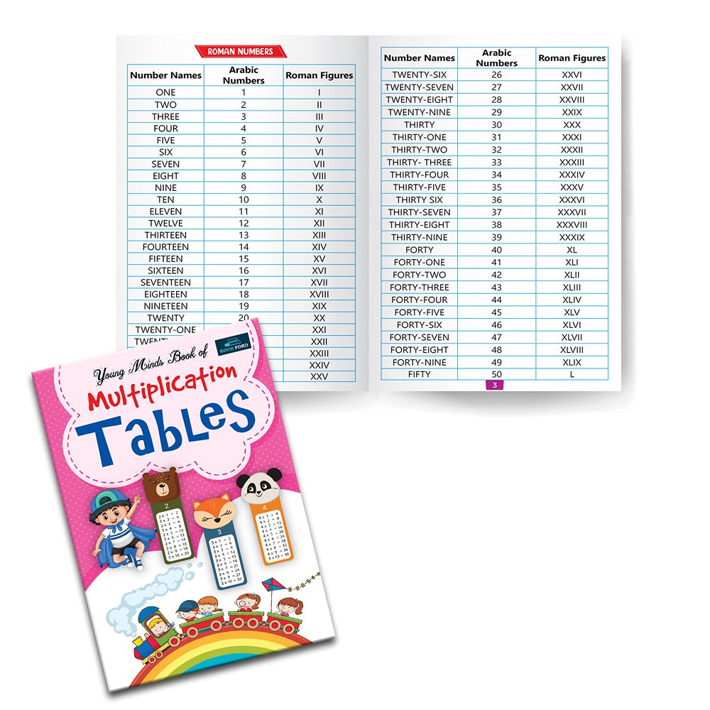 Young Minds Book Of Multiplication Tables Book For Kids – Snooplay