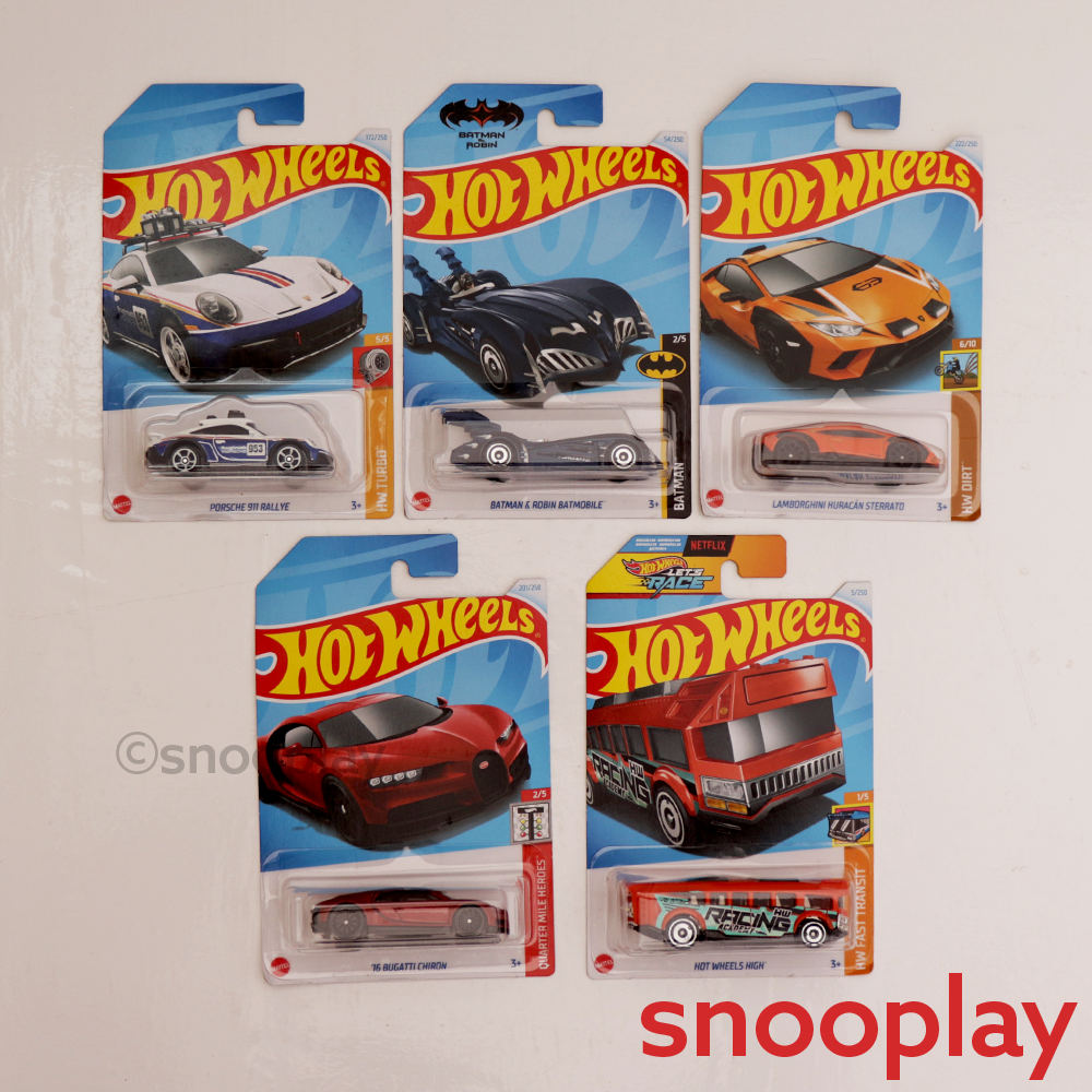 Set of 5 Hot Wheels Car [HW 131] - COD Not Available – Snooplay