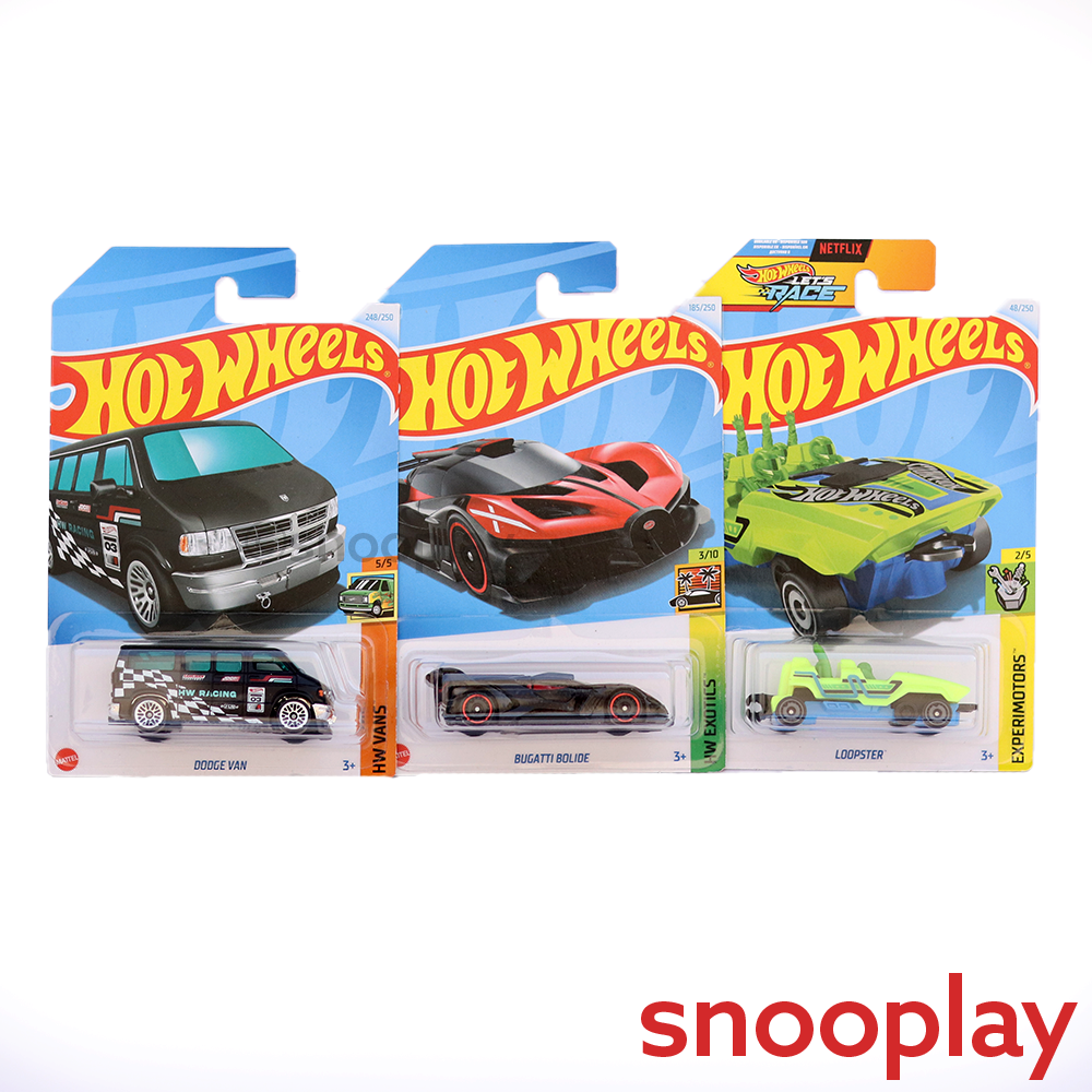 Buy Set of 3 Hot wheels [HW 311] - Dodge Van, Loopster, Bugatti Bolide ...