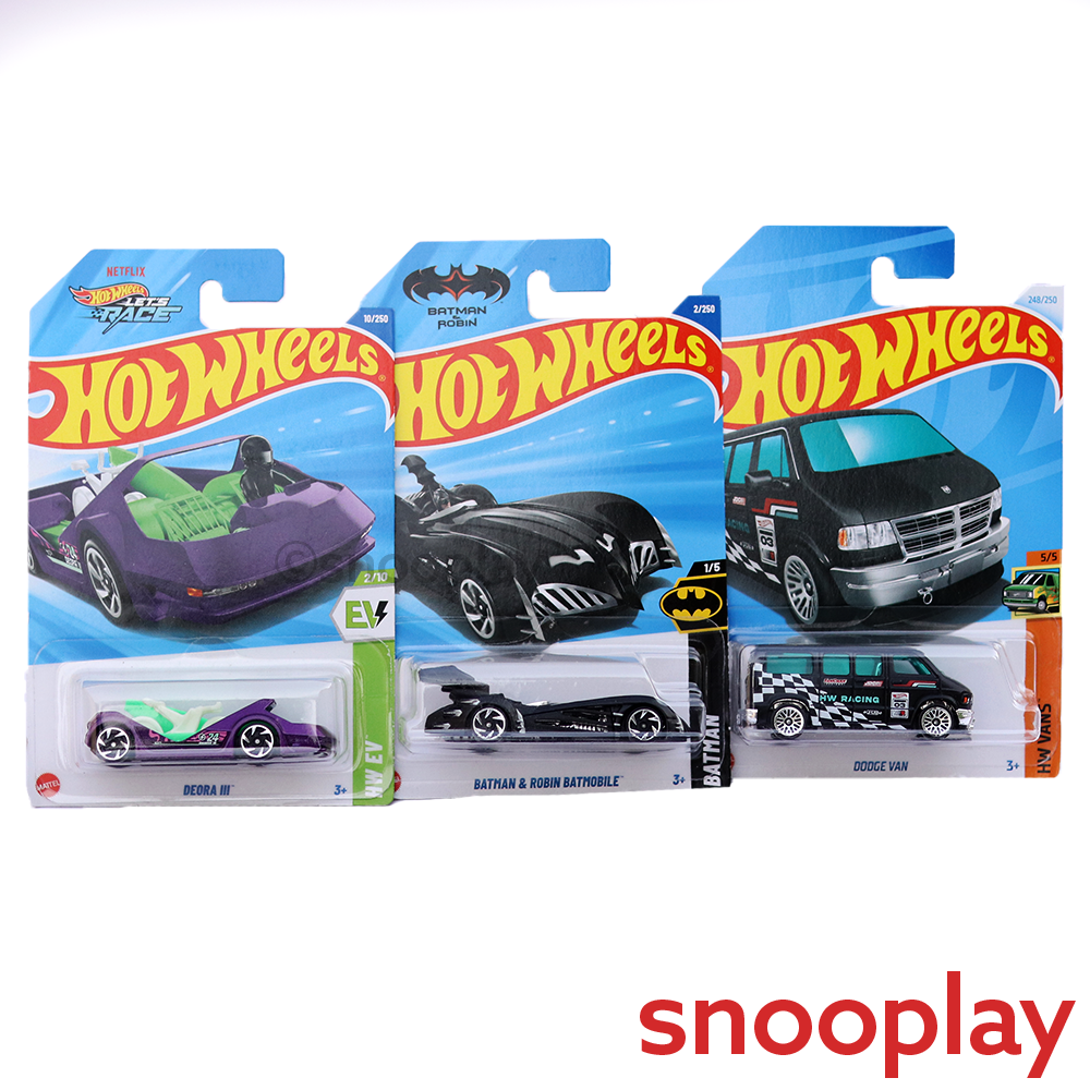 Buy Set of 3 Hot wheels [HW 307] - Deora III, Dodge Van, Batman & Robin ...