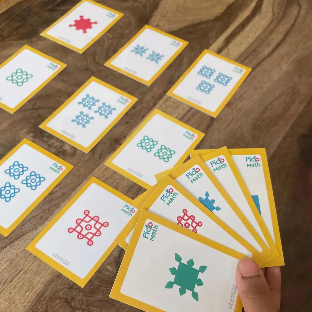 Stemplay Labs Pictomath 8+(Level 3) Educational Card Game – Snooplay