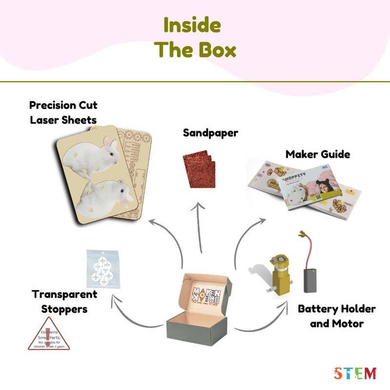 Buy DIY Hoppity Rabbit STEM Educational Construction Set (8-15 Years ...