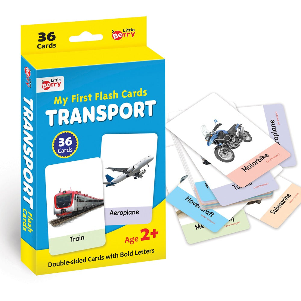 Buy My First Transport Flash Cards (36 cards) on Snooplay India
