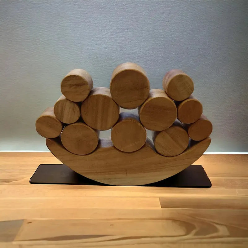 Neem Wooden Balancing Moon Toy (1-3 Years) – Snooplay