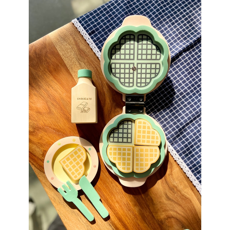 Buy Wooden Sweet Treat Waffle Maker Toy Set - Green (3-7 Years) on ...