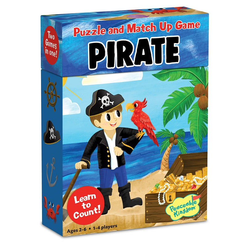 3 in 1 Pirate Puzzle, Face Up & Memory Match Game (2-6 Years) – Snooplay