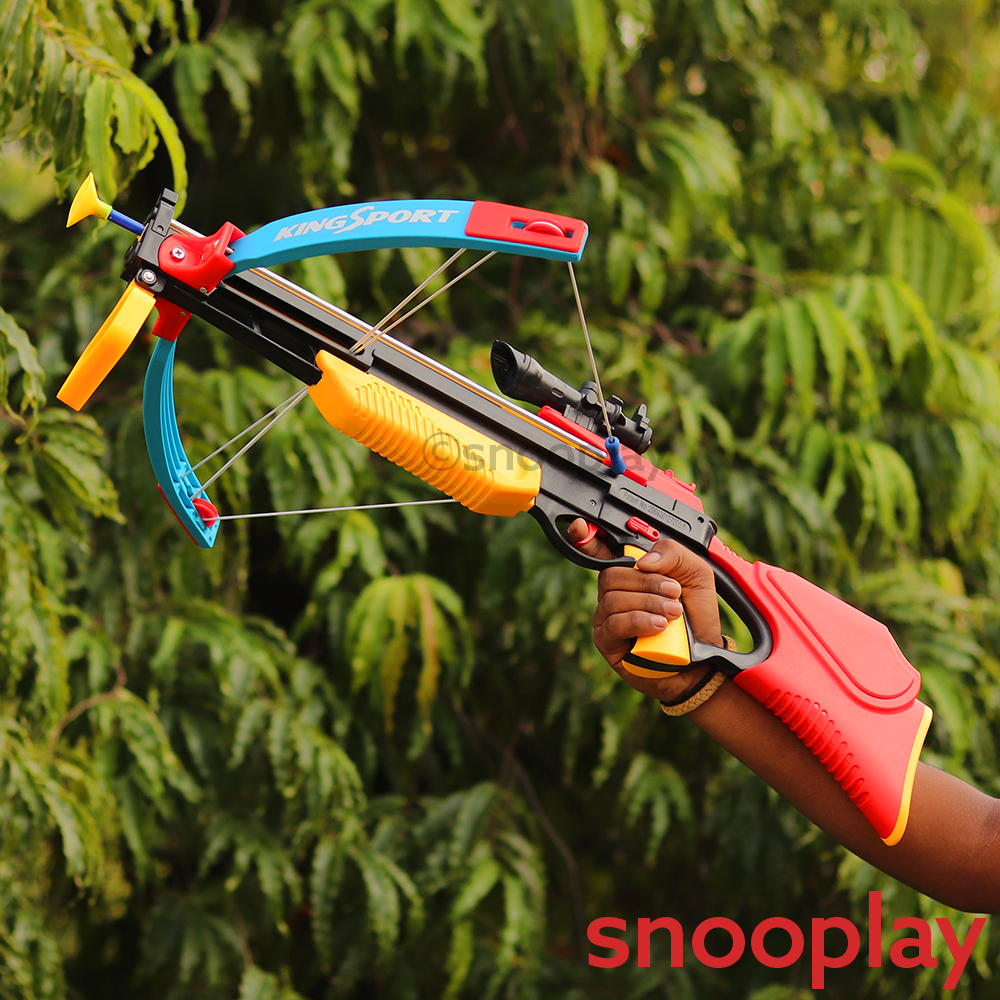 Realistic Crossbow Set with Safe Suction Darts and Laser Target - Big ...