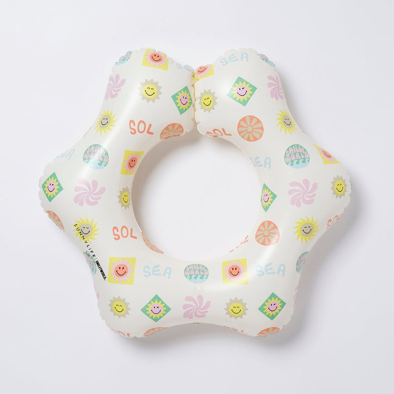 Buy Inflatable Kiddy Float Ring Smiley World Sol Sea on Snooplay India