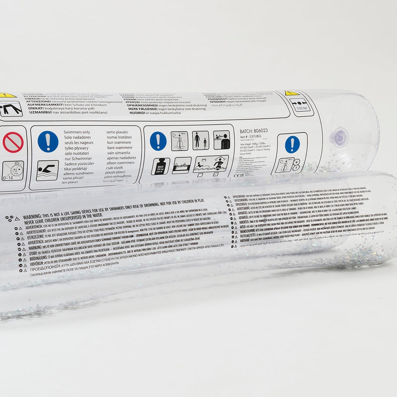 Buy Inflatable Glitter Lilo Float Tube - Transparent on Snooplay India