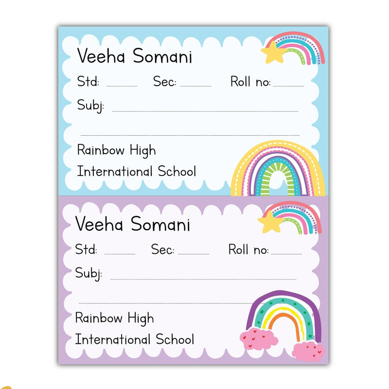 Personalised School Book Labels (Cod Not Available) – Snooplay