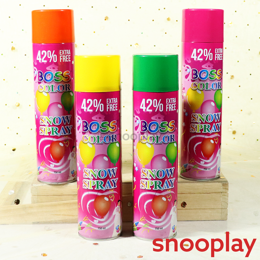 Buy Set of 5 Non Toxic Snow Spray - 750ML Each | Assorted Colors on ...