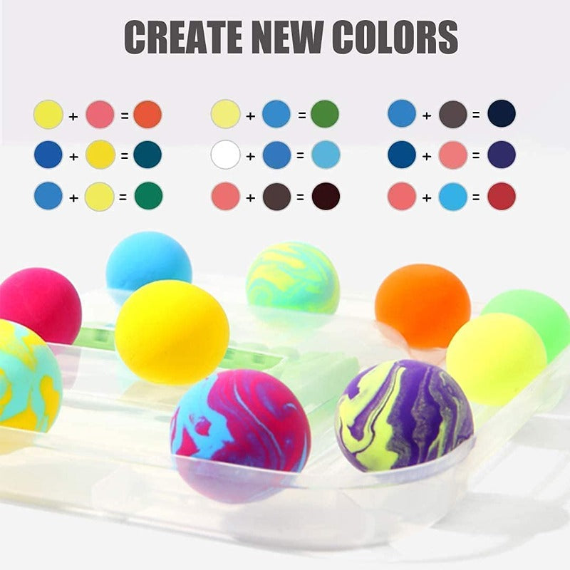 Buy 12 Different Color Fluffy Foam Clay with Tools, Pack of 12 on ...
