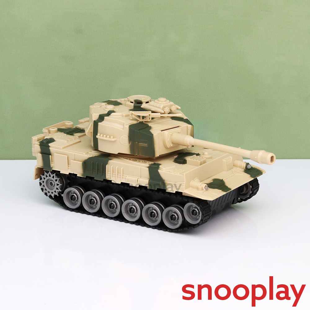 Buy Remote Control Battle Tank - 360° Rotation, LED Light & Sound (5-10 ...