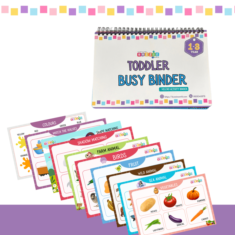 Toddler Busy Binder – Reusable Montessori Learning Activity Book (2-5 ...