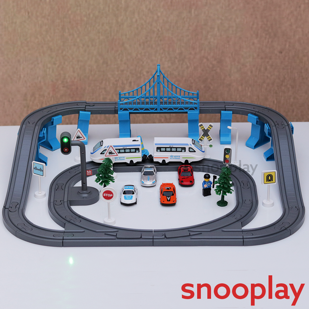 Buy DIY Indian City Magnetic Train Track Set- 77 Pieces (3-8 Years) on ...
