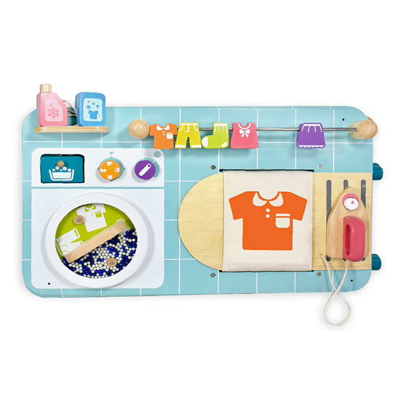 Buy Wooden Wall Play Board - Laundry (1.5-4 Years) on Snooplay India