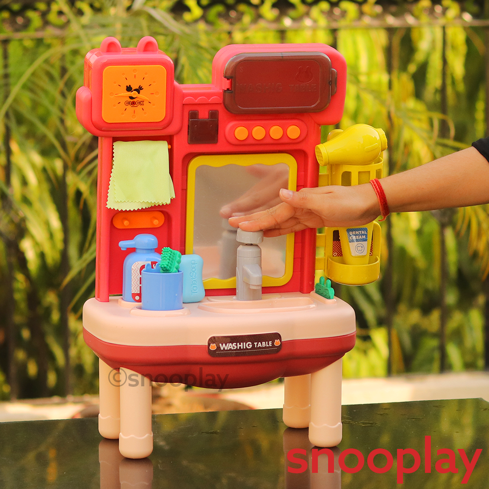 Buy 18 Pieces Wash Basin Pretend Play Set (3-7 Years) on Snooplay India
