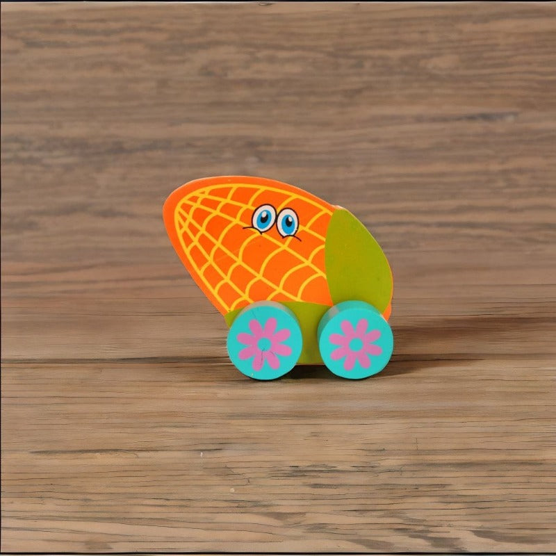 Buy Wooden Corn Car Veggie Vehicle Toy on Snooplay India