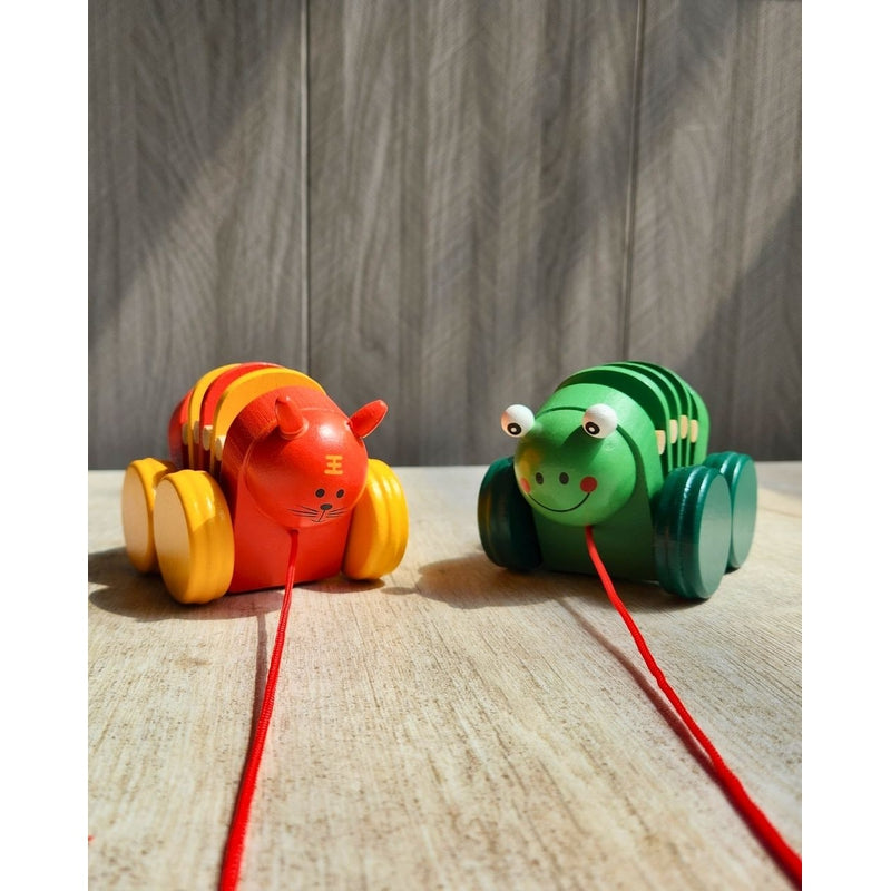 Buy Wooden Moving Snail wheels (Set of 2) on Snooplay India