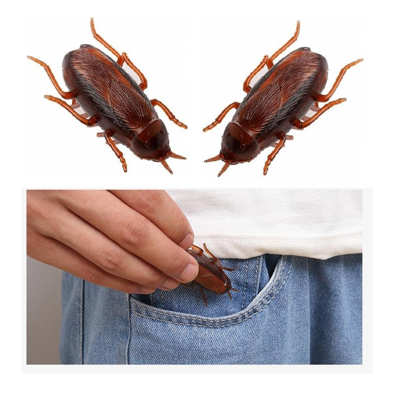 Pack of 2 Harmless Electronic Cockroach Bug Vibrating Prank Gag Toy ...