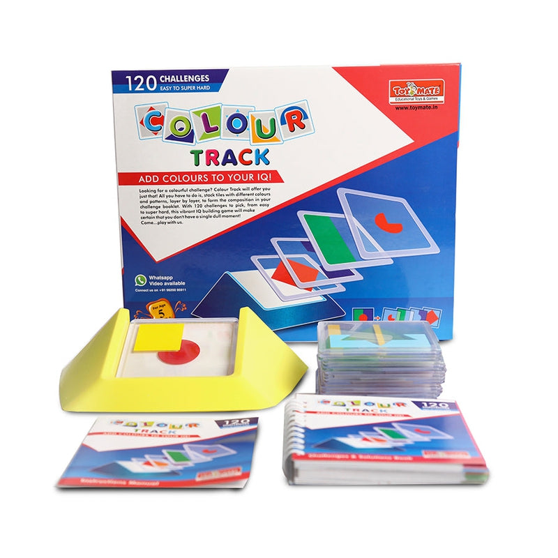 Buy Colour Track- 120 Challenges IQ Building Game (6-10 Years) on ...