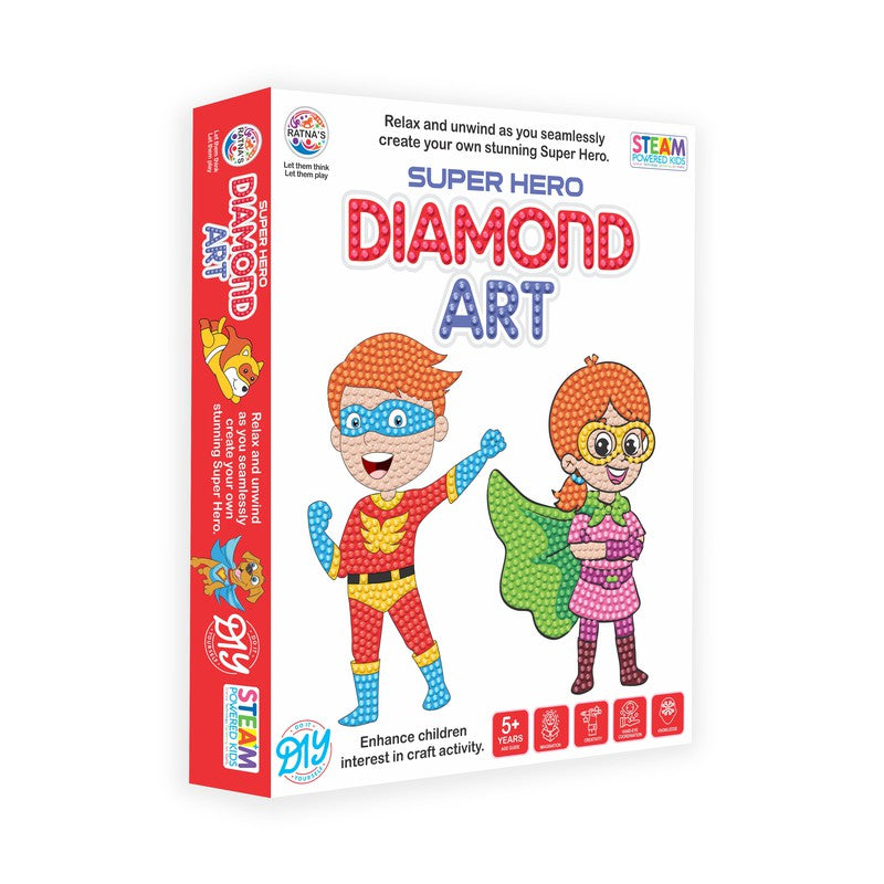 Buy Super Hero Diamond Art DIY Kit (6-10 Years) on Snooplay India