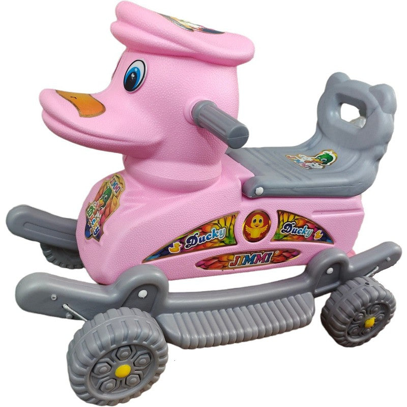 Manual Puah 2 In 1 Ride-On & Wagon Duck (1-3 Years) - Pink, Silver ...