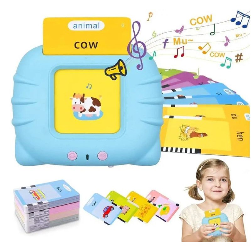 112 Colorful Double Sided English Word Talking Flash Cards 224 Words ...