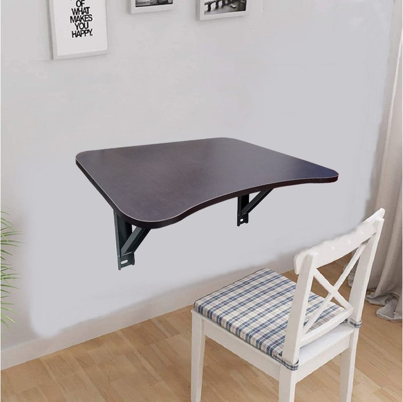 Buy Foldable Wall Floating Laptop Study Writing Table Front Curve ...