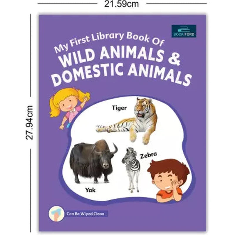 My First Library Book Of - Wild Animals And Domestic Animals Books For ...