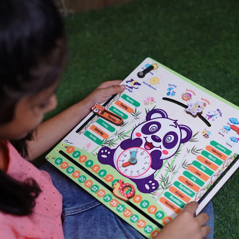 Buy Wooden Panda Busy Board - 7 Activities (3-8 Years) on Snooplay India