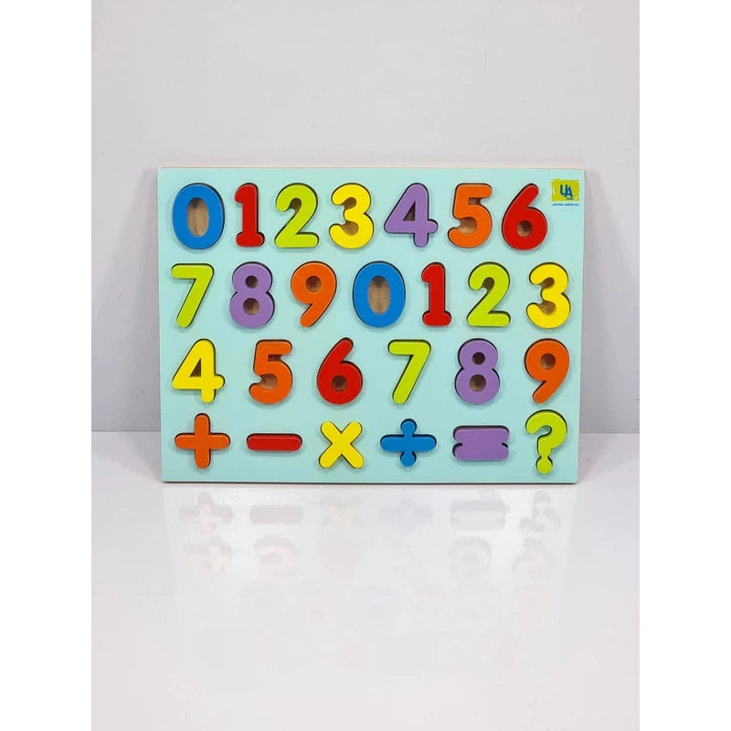 Buy Wooden Raised Number Symbol Educational Puzzle (2-5 Years) on ...