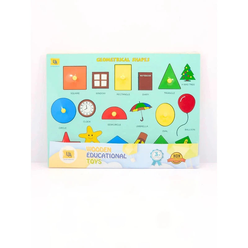 Buy Wooden Geometrical Picture Shape Board (2-5 Years) on Snooplay India