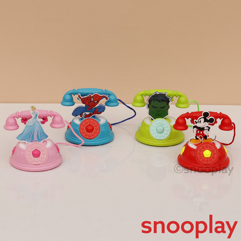 Buy Set of 4 Original Licensed Mini Musical Toy Telephone (2-4 Years ...