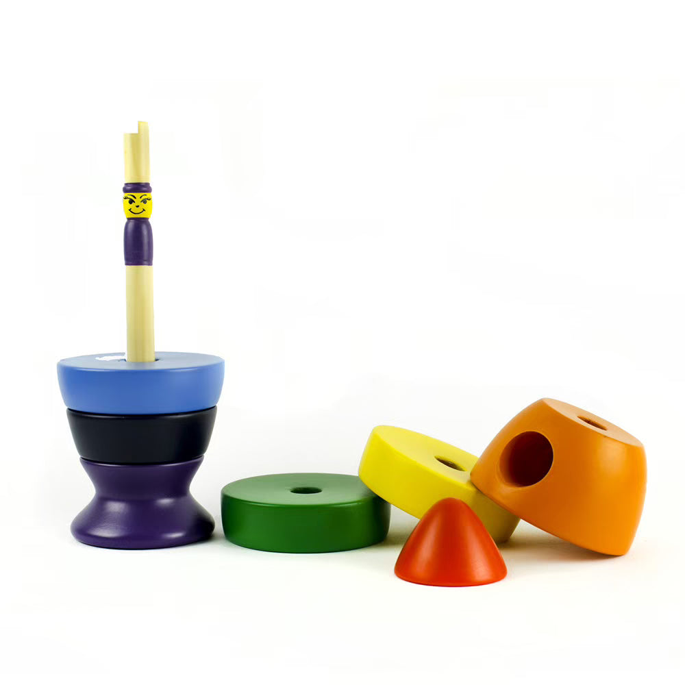 Wooden Rocket Rainbow Stacker (1-2 Years) – Snooplay