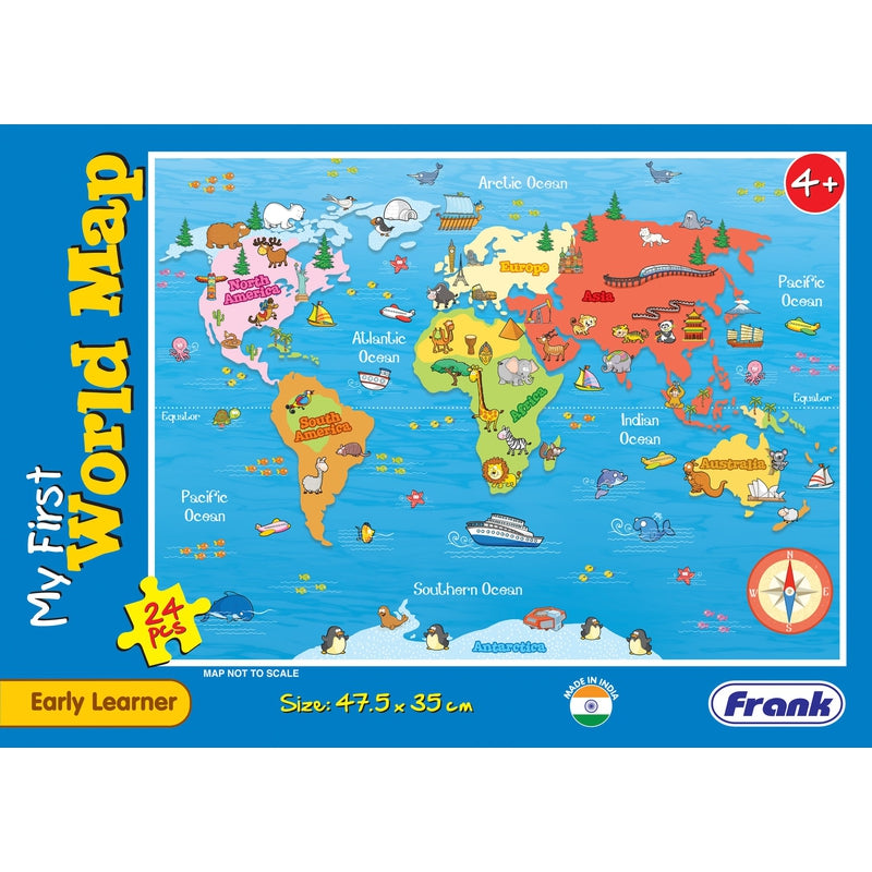 Buy My First World Map Early Learning Puzzle (6-10 Years) on Snooplay India