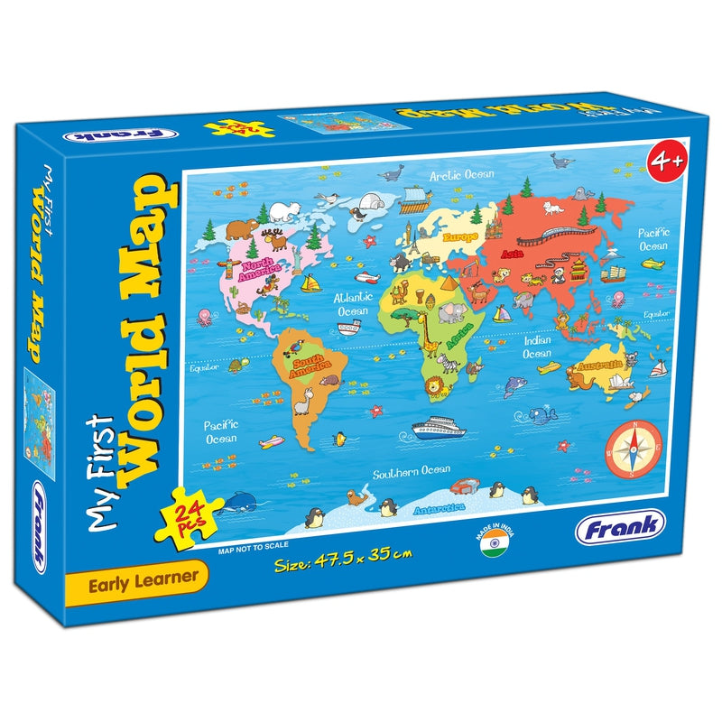 Buy My First World Map Early Learning Puzzle (6-10 Years) on Snooplay India