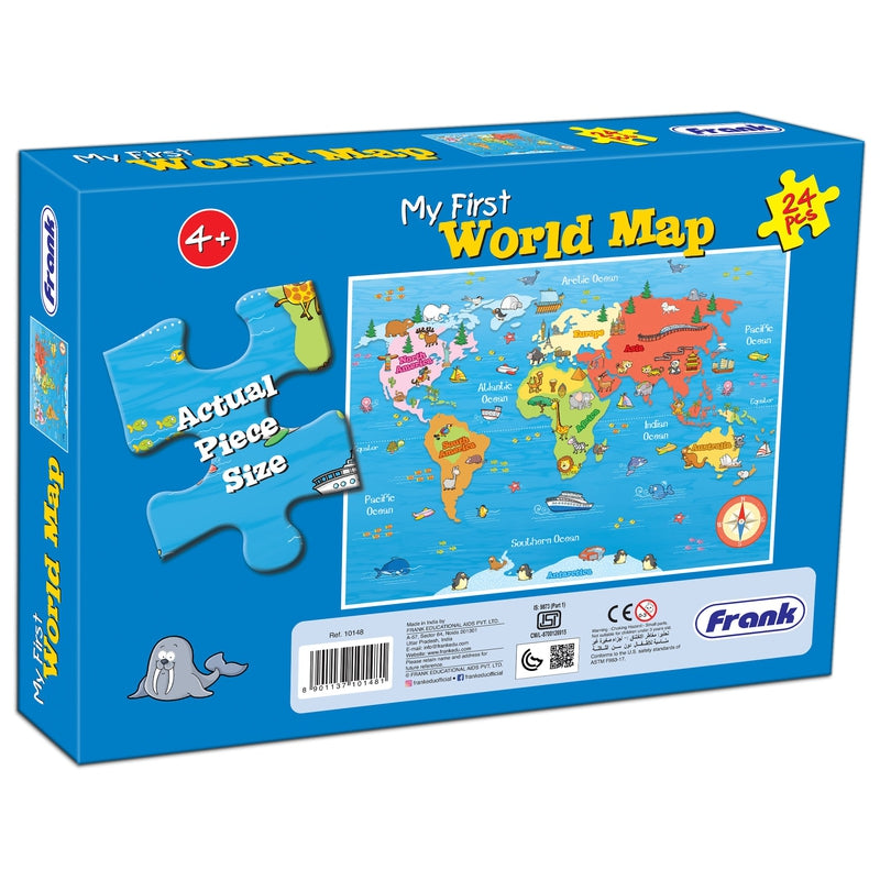 Buy My First World Map Early Learning Puzzle (6-10 Years) on Snooplay India