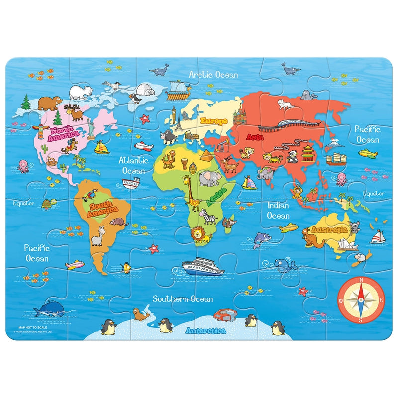 Buy My First World Map Early Learning Puzzle (6-10 Years) on Snooplay India