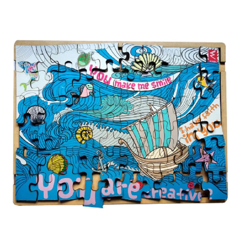 Buy Wooden Motivational Therapy Jigsaw Puzzle on Snooplay India