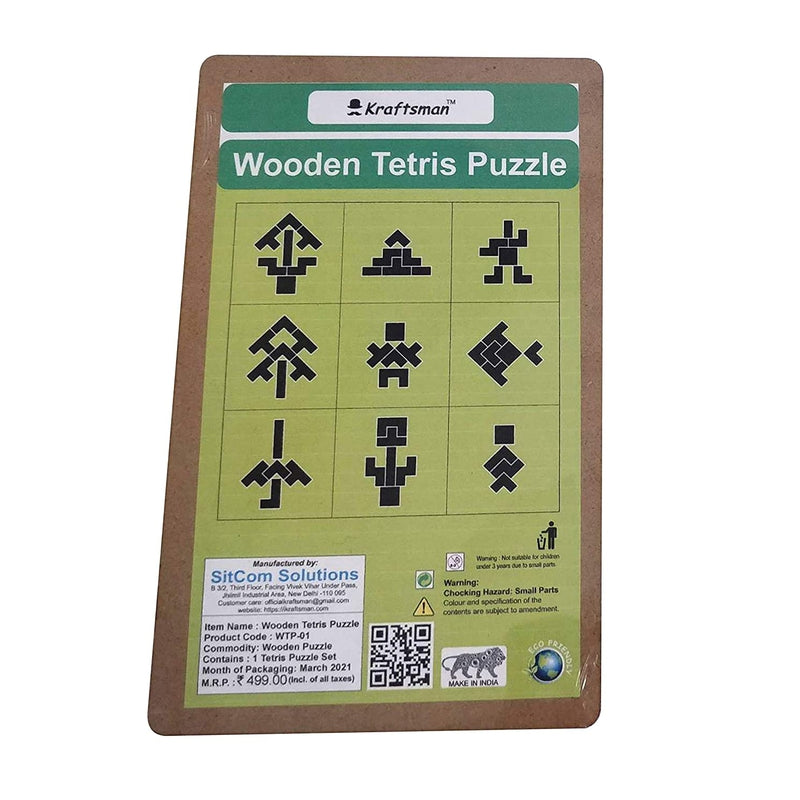 Buy Wooden Tetris Jigsaw Puzzle Board (4-8 Years) on Snooplay India