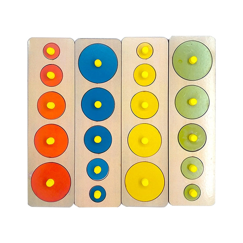 Buy Set of 4 Circle Shape Seriation Board (1-3 Years) on Snooplay India