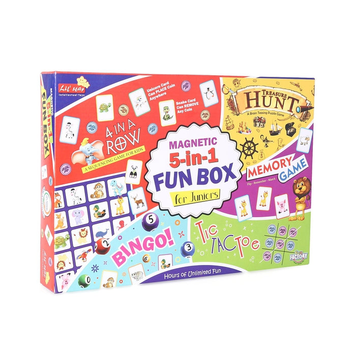 Buy Magnetic 5 in 1 Fun box Game (2-6 Years) on Snooplay India
