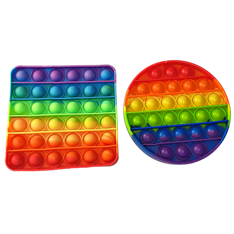 Buy Set of 2 Pop It Toys for Kids | Pop It Fidget Toy | Rainbow Pop It ...