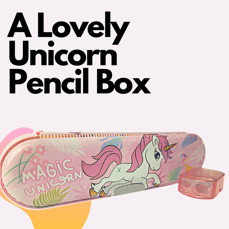 Buy Pencil Box For Kids | Compass Box (Unicorn) on Snooplay India