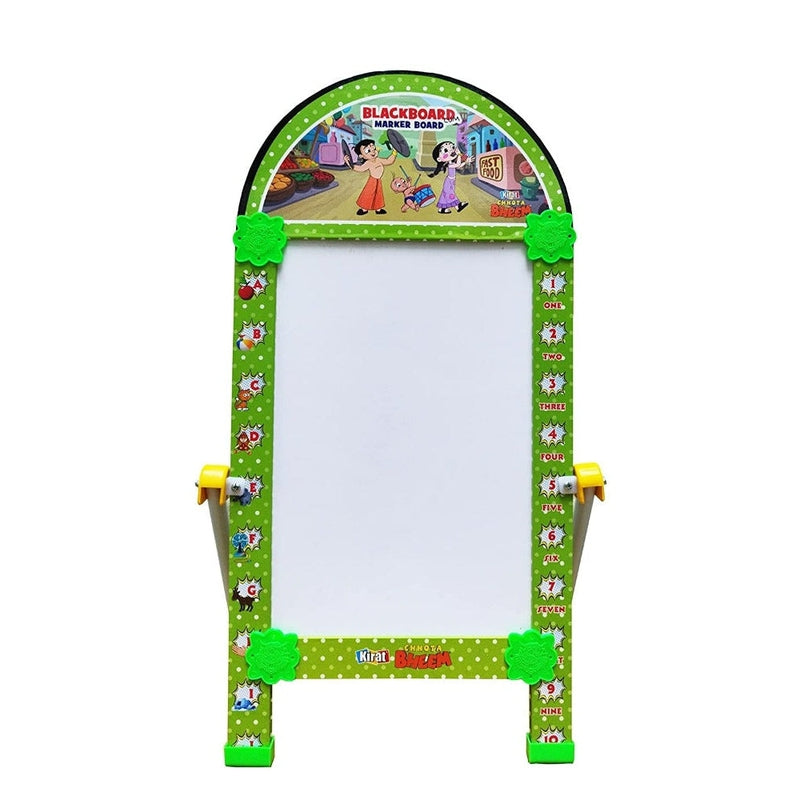 Buy Writing Stand 2 In 1 Black & White Board With Marker Chalk Children ...