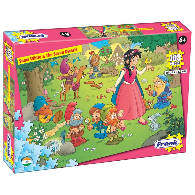 Buy Snow White & The Seven Dwarfs 108 Piece Jigsaw Puzzle on Snooplay ...