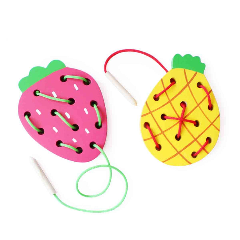 Buy Set of 2 Wooden Lacing Fruit Set (2-5 Years) on Snooplay India