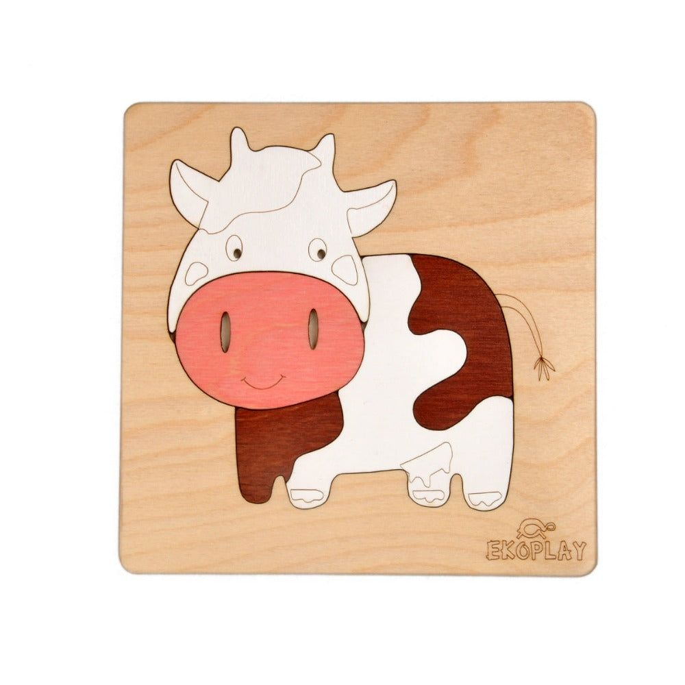 Buy Happy Cow - Wooden Puzzle (2-5 Years) on Snooplay India