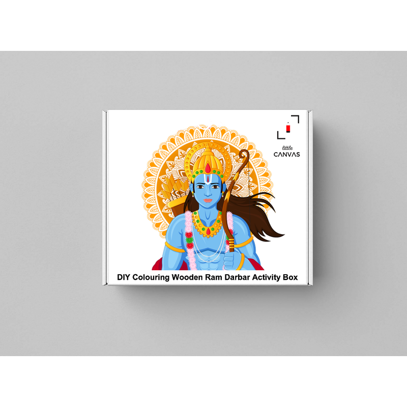 Buy DIY Wooden Ram Darbar Coloring Box (3-8 Years) on Snooplay India